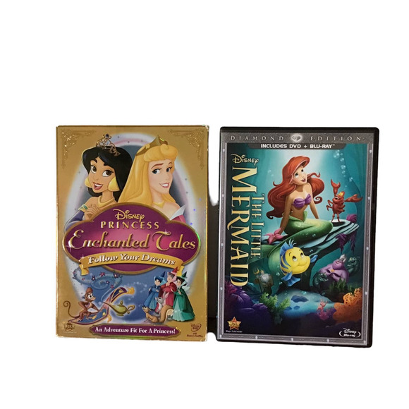 Disney | Media | Disney Set Of 2 Animated Dvds The Little Mermaids ...